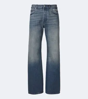 Dries Van Noten Faded Straight Jeans - Blue