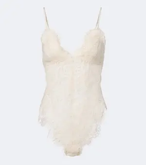 Zimmermann Lace Bodysuit - White