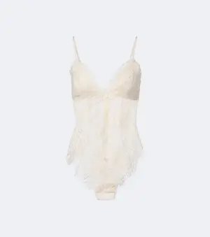Zimmermann Lace Bodysuit - White