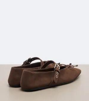 Miu Miu Suede Ballet Flats