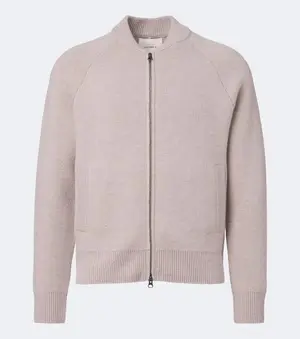 LISA YANG Fionn Cashmere Zip-up Cardigan - Beige