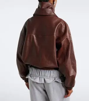 Magda Butrym Leather Blouson Jacket