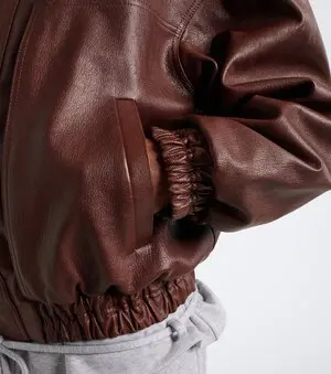 Magda Butrym Leather Blouson Jacket