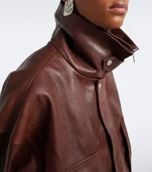 Magda Butrym Leather Blouson Jacket