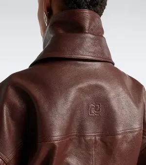 Magda Butrym Leather Blouson Jacket