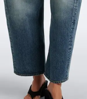 Alaïa Faded Barrel-leg Jeans