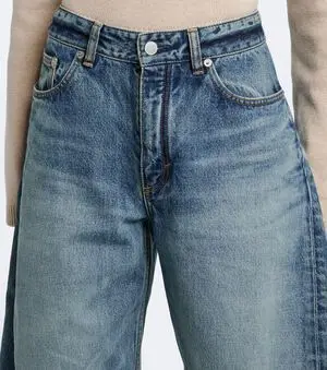 Alaïa Faded Barrel-leg Jeans
