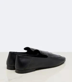 Saint Laurent Alain Leather Loafers