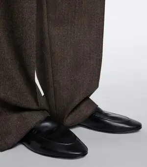 Saint Laurent Alain Leather Loafers