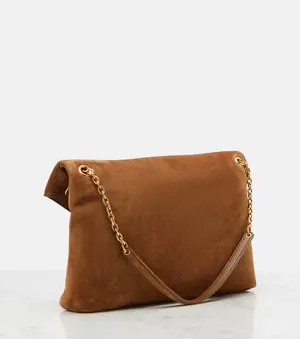 Saint Laurent Cassandre Large Suede Shoulder Bag