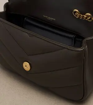 Saint Laurent Loulou Mini Leather Shoulder Bag