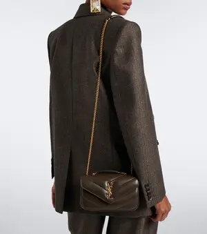 Saint Laurent Loulou Mini Leather Shoulder Bag