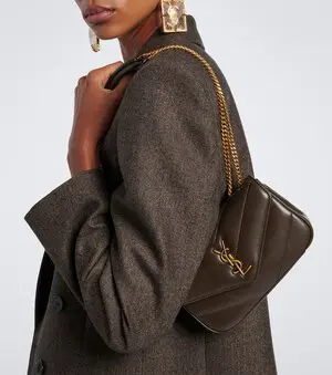 Saint Laurent Loulou Mini Leather Shoulder Bag
