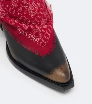 GOLDEN GOOSE Debbie Leather Cowboy Boots