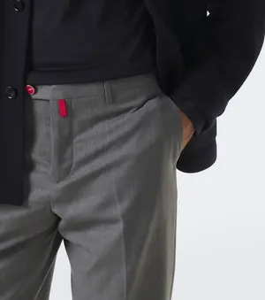 Kiton Virgin Wool Slim Pants