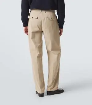 THE ROW Tomasino Cotton Twill Straight Pants