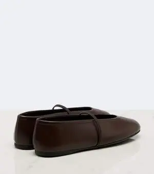 Miu Miu Leather Ballet Flats