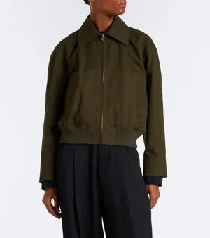 Bottega Veneta Intrecciato Cotton Blouson Jacket