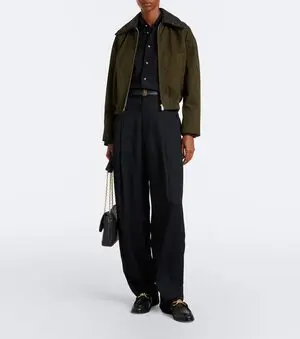 Bottega Veneta Intrecciato Cotton Blouson Jacket