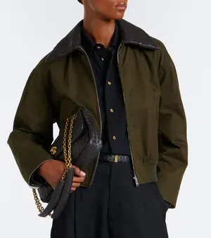 Bottega Veneta Intrecciato Cotton Blouson Jacket
