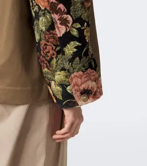Simone Rocha Floral Patchwork Cotton Jacket