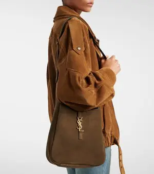 Saint Laurent Le 5 A 7 Supple Small Suede Crossbody Bag
