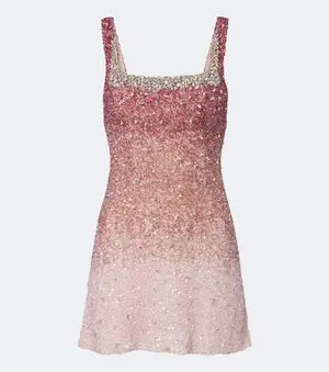 Rachel Gilbert Kaity Embellished Minidress - Pink