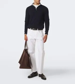 Arch4 Mr Fenchurch Cashmere Half-zip Sweater