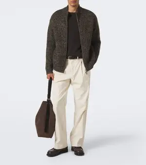 Le Kasha Cashmere Zip-up Cardigan