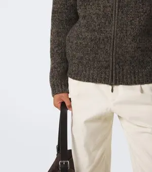Le Kasha Cashmere Zip-up Cardigan