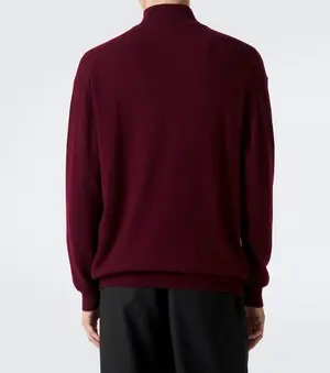 LISA YANG Augustus Cashmere Half-zip Sweater