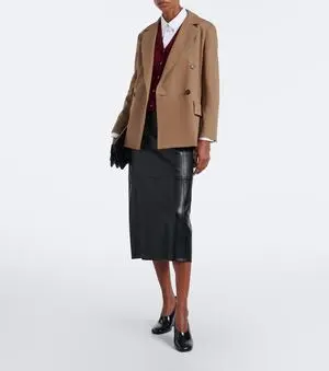 Max Mara Double-breasted Virgin Wool Blazer