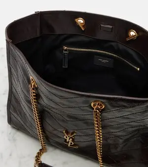Saint Laurent Niki East West Large Leather Shoulder Bag