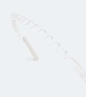Miu Miu Logo Leather-trimmed Headband