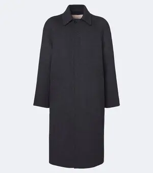 Valentino Garavani Wool And Silk Coat - Grey