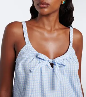 Posse Lila Gingham Cotton Minidress