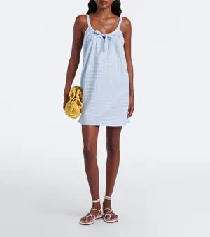 Posse Lila Gingham Cotton Minidress