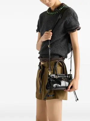 Prada Bonnie Mini Leather Handbag