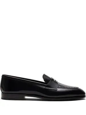 Church's Onyx Leather Loafers