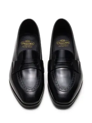 Church's Onyx Leather Loafers