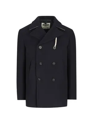 CAMPLIN Double-breasted Notch-lapel Peacoat