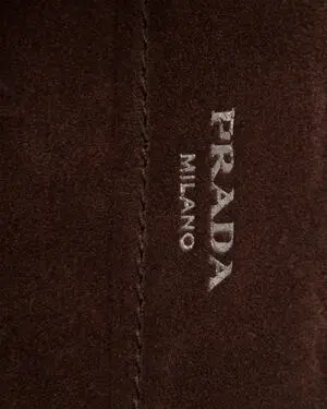 Prada Medium Suede Tote Bag