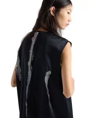 Prada Devoré Satin Dress