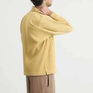 Issey Miyake Homme Plissé Long Sleeve Polo