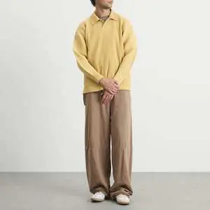 Issey Miyake Homme Plissé Long Sleeve Polo