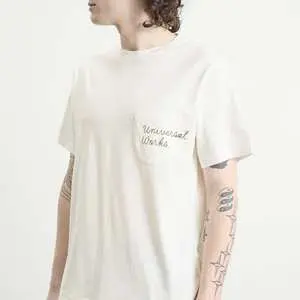 Universal Works Script Logo Pocket T-shirt