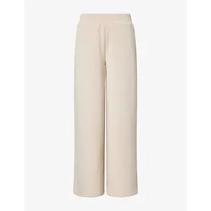 NOW YOU LIVE Foxton Wide-leg Stretch Jogging Bottoms - Barley
