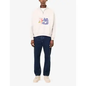 NOT BORING Awar Qalb Graphic-print Cotton Sweatshirt