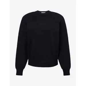 THE FRANKIE SHOP Lina Round-neck Wool-blend Jumper - Black