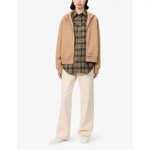 Max Mara Technical Zip Cotton-jersey Hoodie